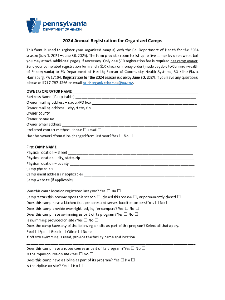 Fillable Online summer-camp-registration-forms.pdf Fax Email Print - pdfFiller