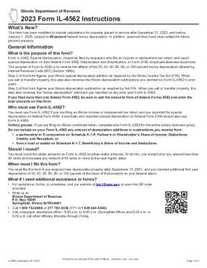 Fillable Online 2023 Form IL-4562 Instructions Fax Email Print - pdfFiller