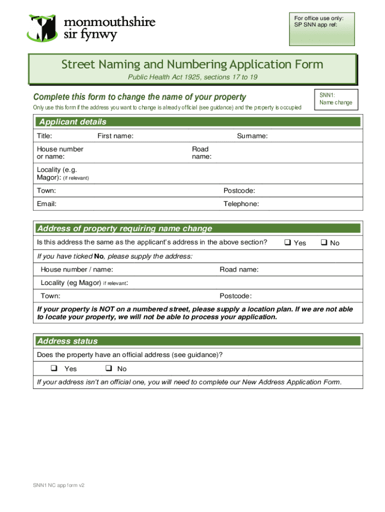 Fillable Online street naming and property numbering policy. ... Fax ...