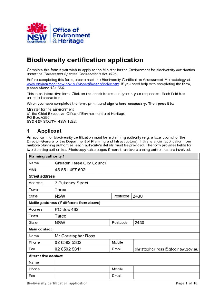Fillable Online Biodiversity Certification: what it is, how it works ...