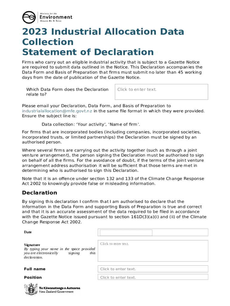 industrial-allocation-data-collection-declaration--FINAL.docx Doc Template | pdfFiller