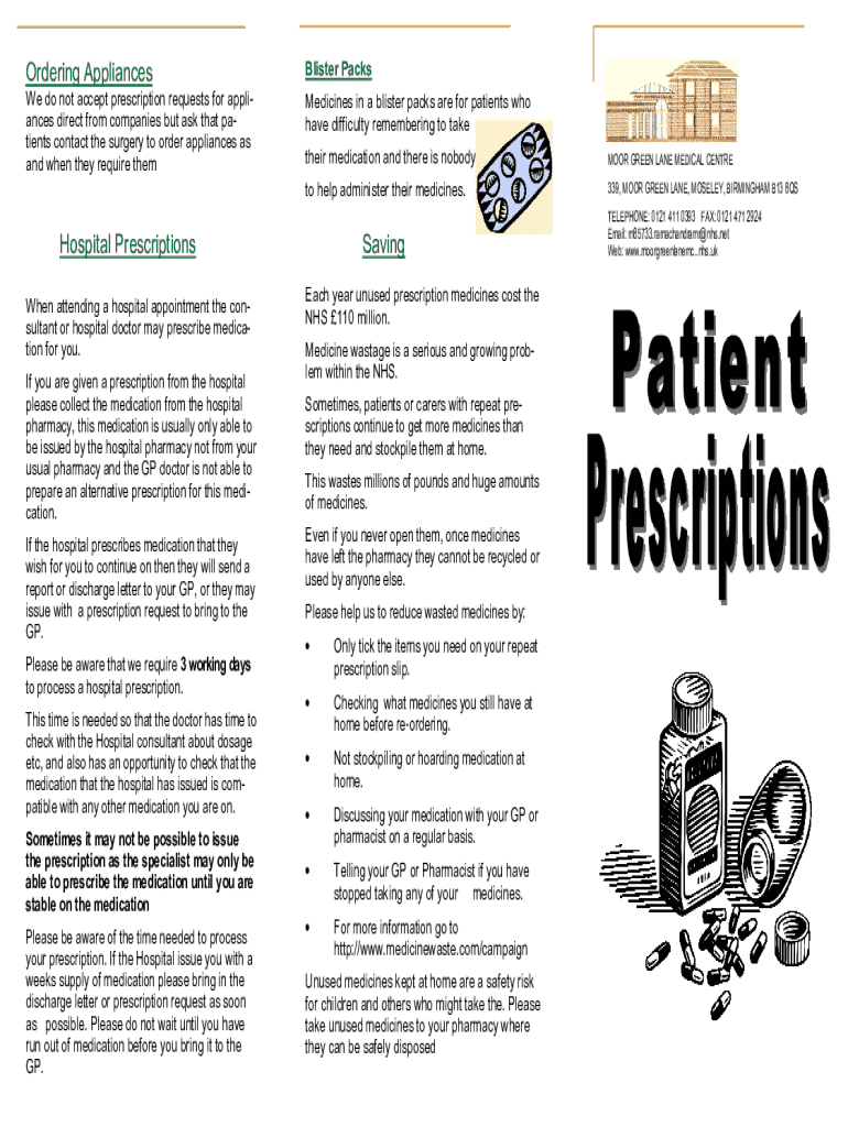 Fillable Online rx form.pub Fax Email Print - pdfFiller