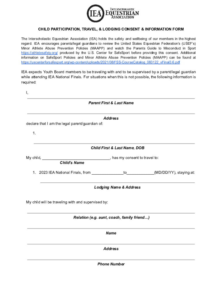 Fillable Online Child Safety Commitment Statement Fax Email Print ...