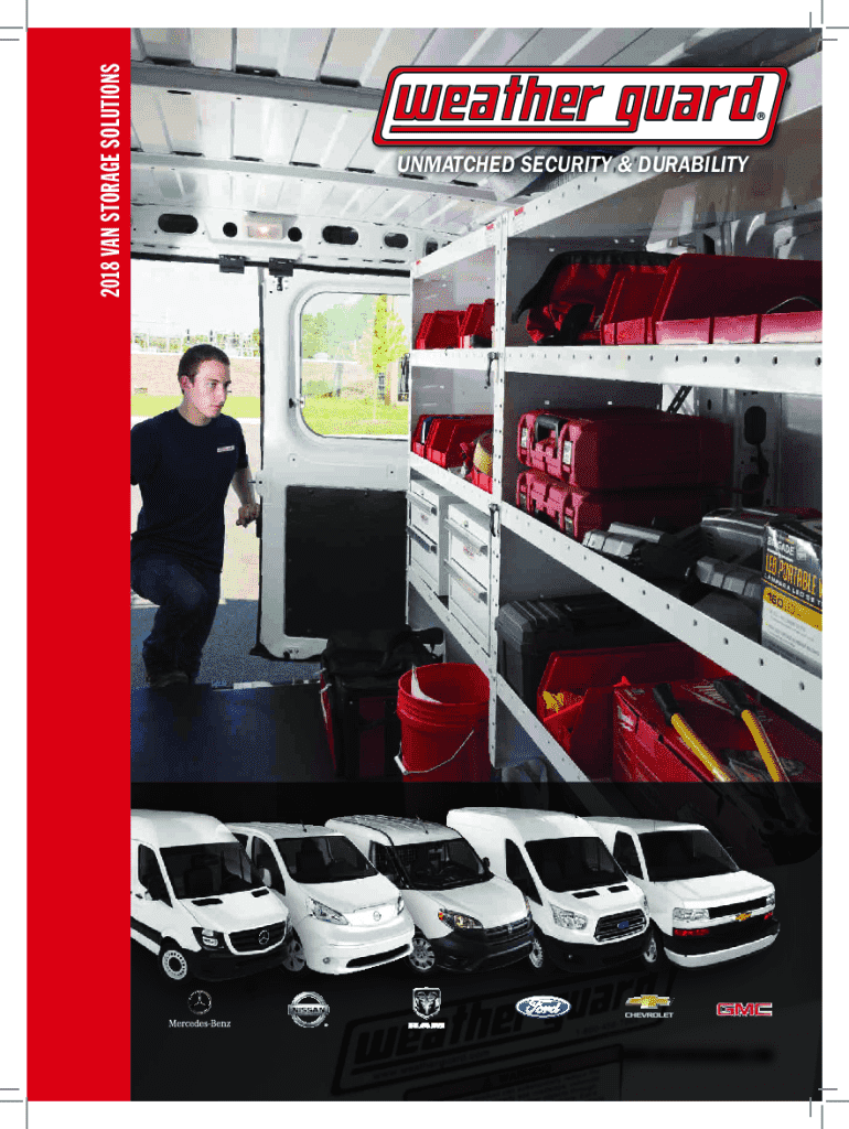 Fillable Online Weather Guard Van Packages: The Ultimate Van Storage ...