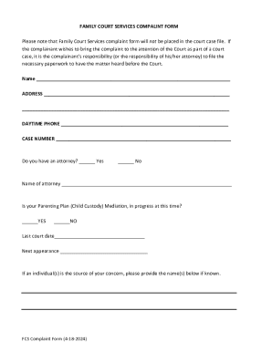 Fillable Online FCS Complaint Form (4-18-2024) Fax Email Print - pdfFiller