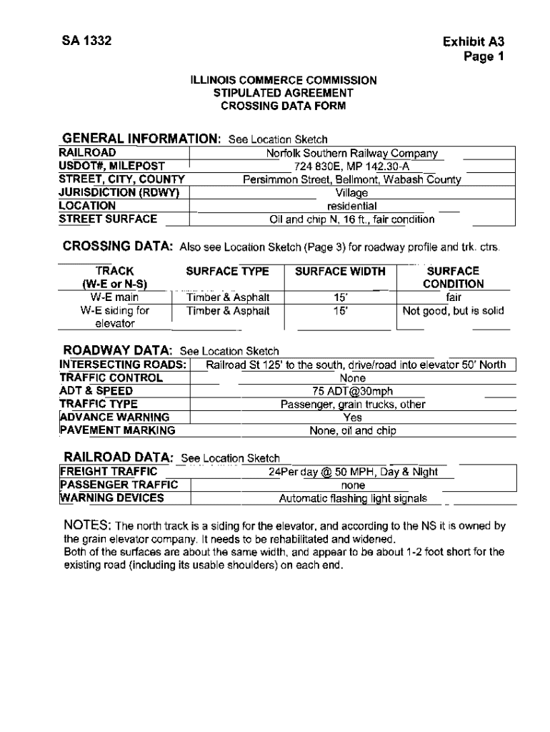 Fillable Online icc illinois $1.4 million in railroad crossing safety ...