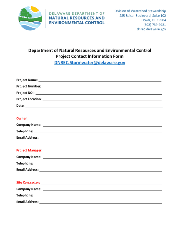 Fillable Online Drainage Concern Reporting Form - DNREC - Delaware.gov ...