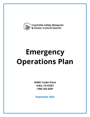 Fillable Online Emergency Operations Plan (EOP) Riverside County ...