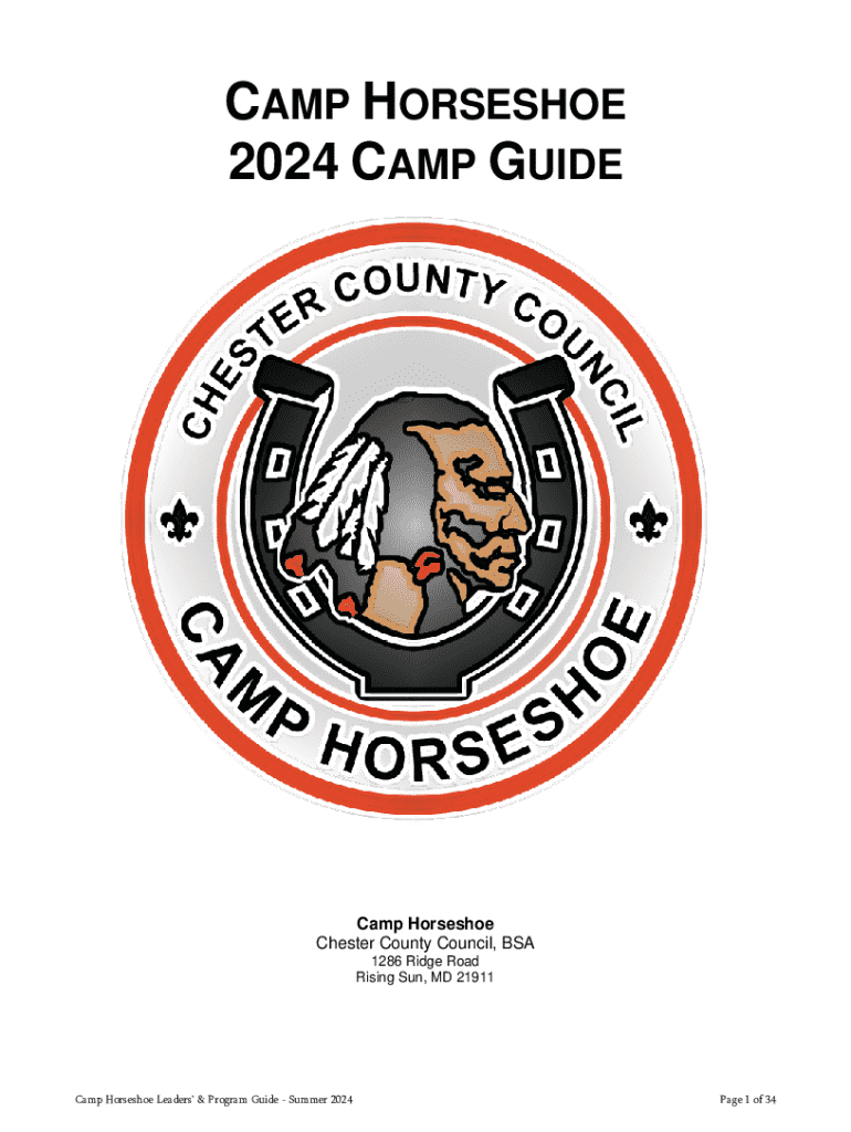 Fillable Online Camp Horseshoe's post Fax Email Print - pdfFiller