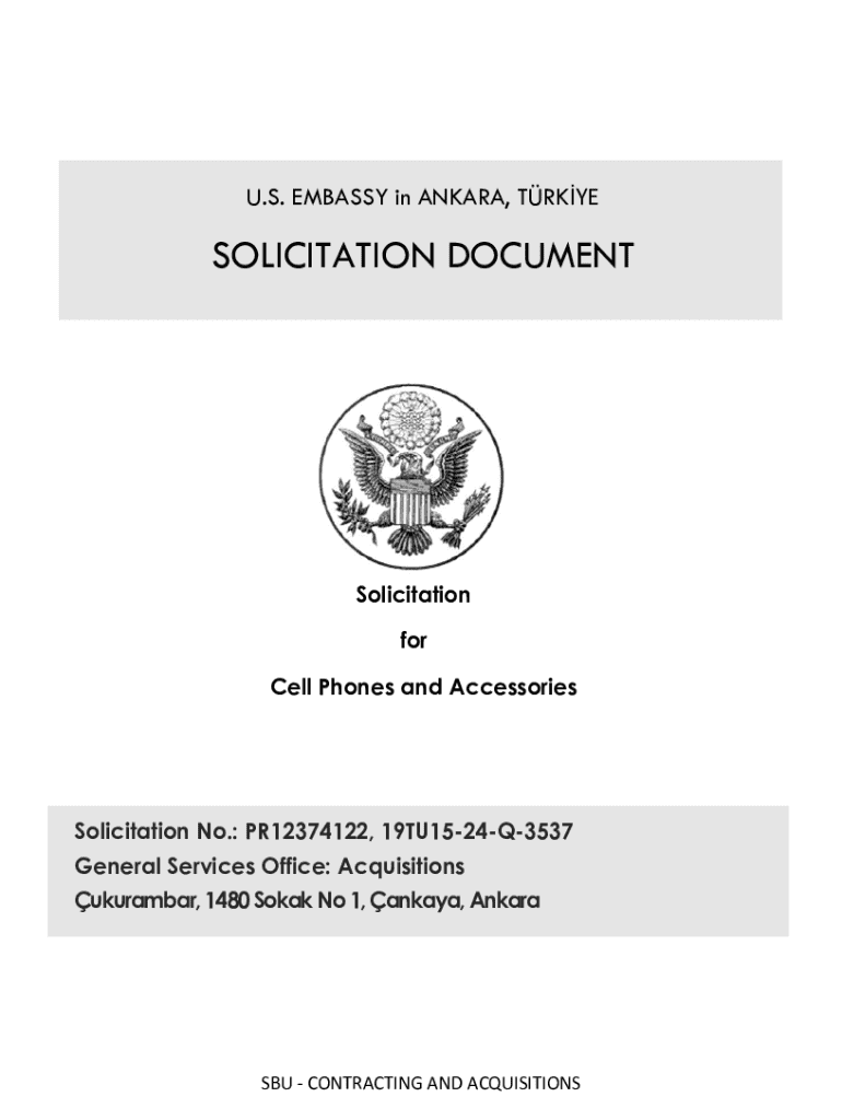 Fillable Online RFQ for Pre-Solicitation Notice for PR12374122-Cell Phone-IRM Fax Email Print ...