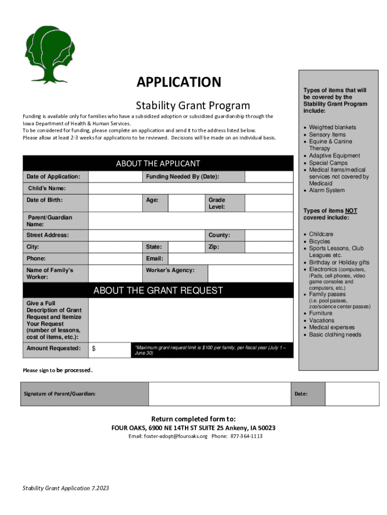Fillable Online Adoption Subsidy - Missouri Department of Social ...