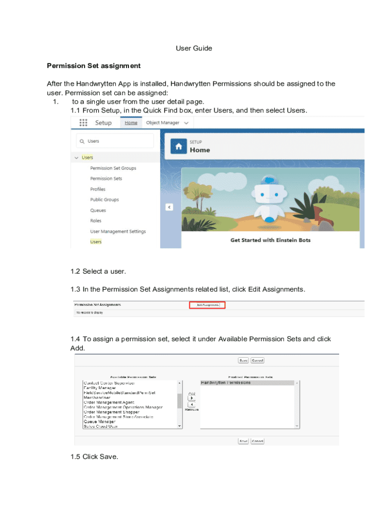 Fillable Online Error: Can't Assign Permission Set to User Fax Email Print - pdfFiller