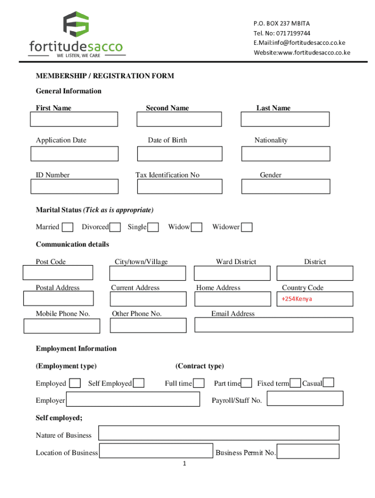 Fillable Online MEMBERSHIP / REGISTRATION FORM General Information First ... Fax Email Print ...