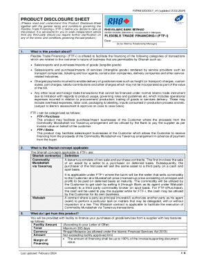 Fillable Online Shipping Guarantee-i - PRODUCT DISCLOSURE SHEET Fax ...
