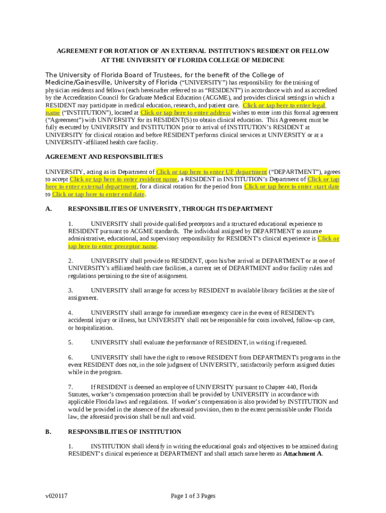 trainee-contract-template-sample.pdf - gme med ufl Doc Template | pdfFiller