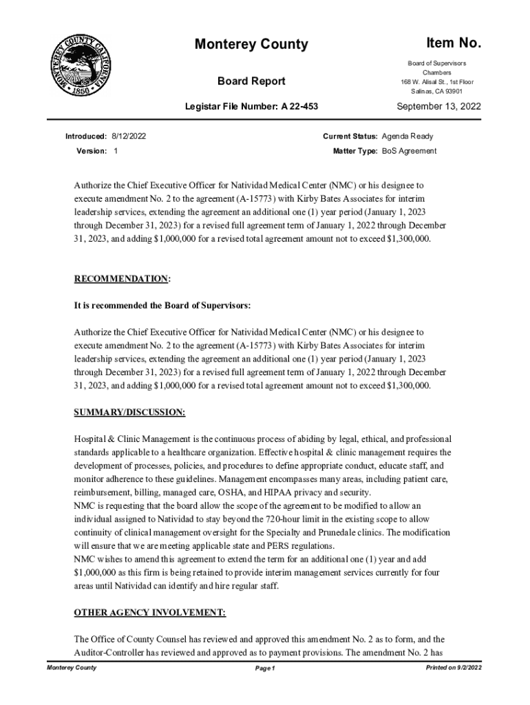 Fillable Online Legistar File Number: A 22-453 Fax Email Print - pdfFiller