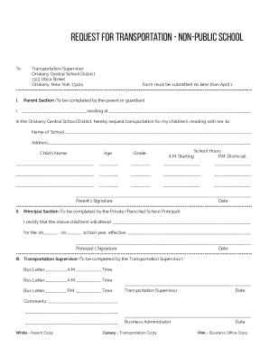 Fillable Online Request for Transportation.indd Fax Email Print - pdfFiller