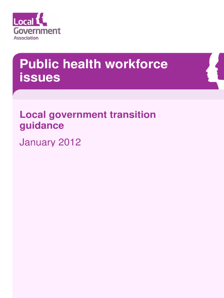 Fillable Online Local government transition guidance on public health ...