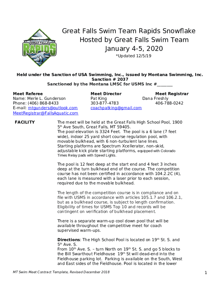 Open Water Safety Plan Application Instructions Doc Template | pdfFiller