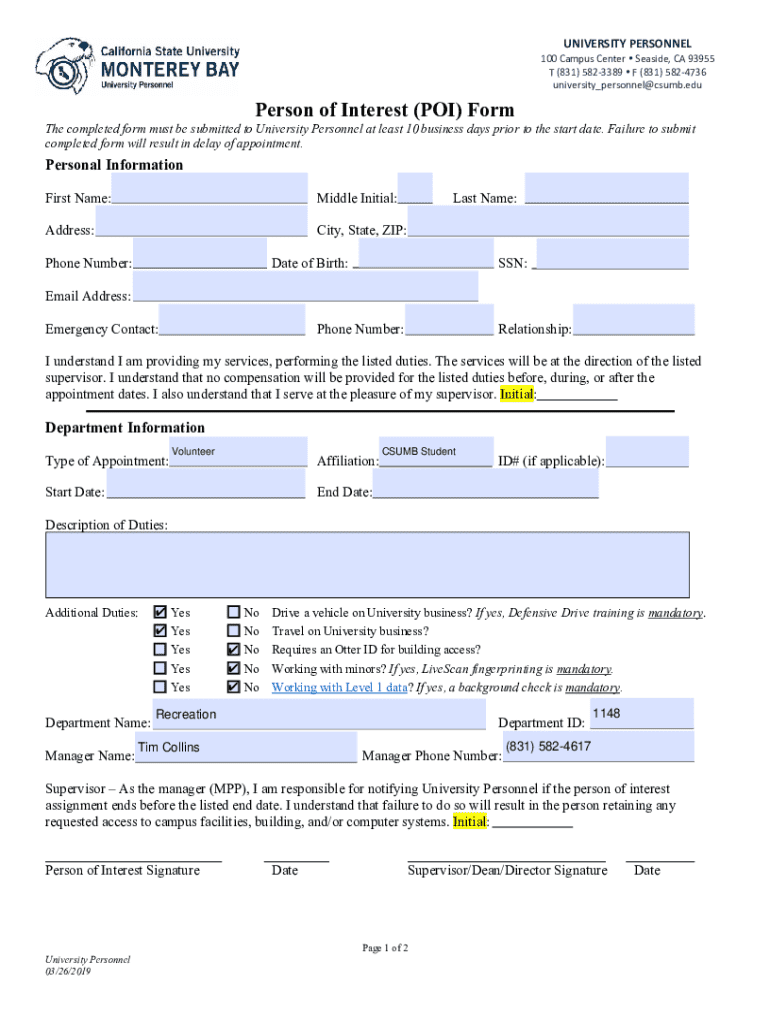 Fillable Online Recruited Positions Forms Fax Email Print - pdfFiller