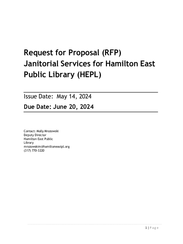 Fillable Online Request for Proposal (RFP) Integrated Library System and Fax Email Print - pdfFiller