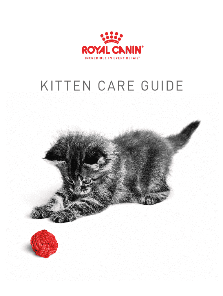 Fillable Online Raising a Kitten: A Comprehensive Guide To New Cat ...