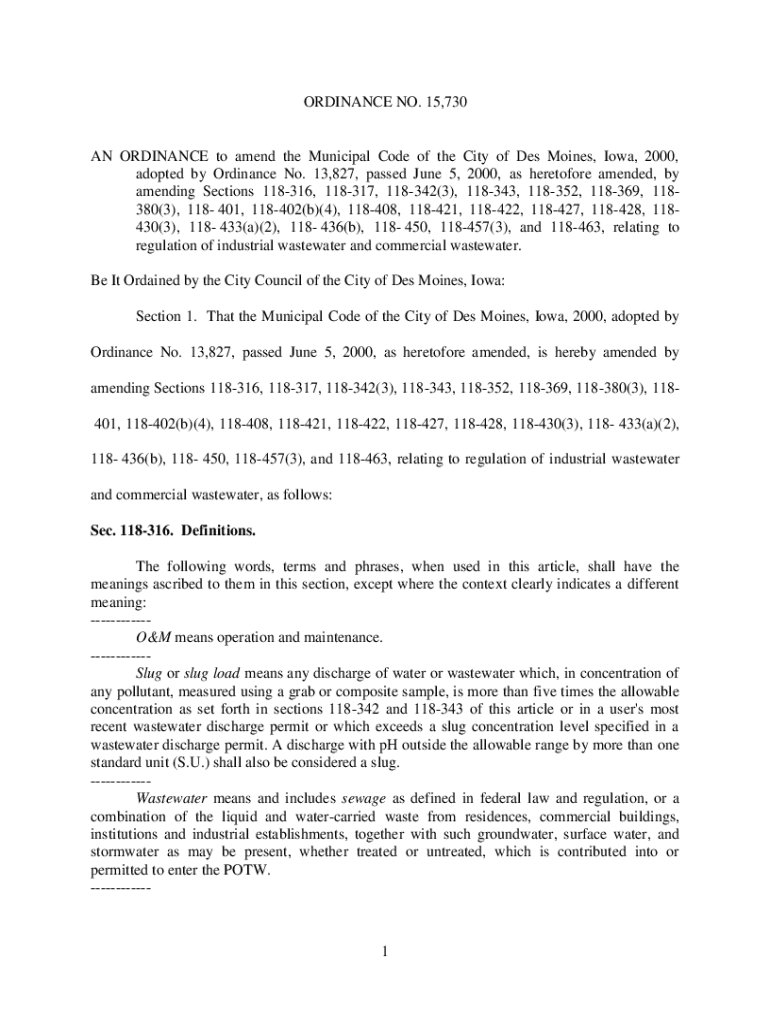 Fillable Online City Council Ordinances Fax Email Print - pdfFiller