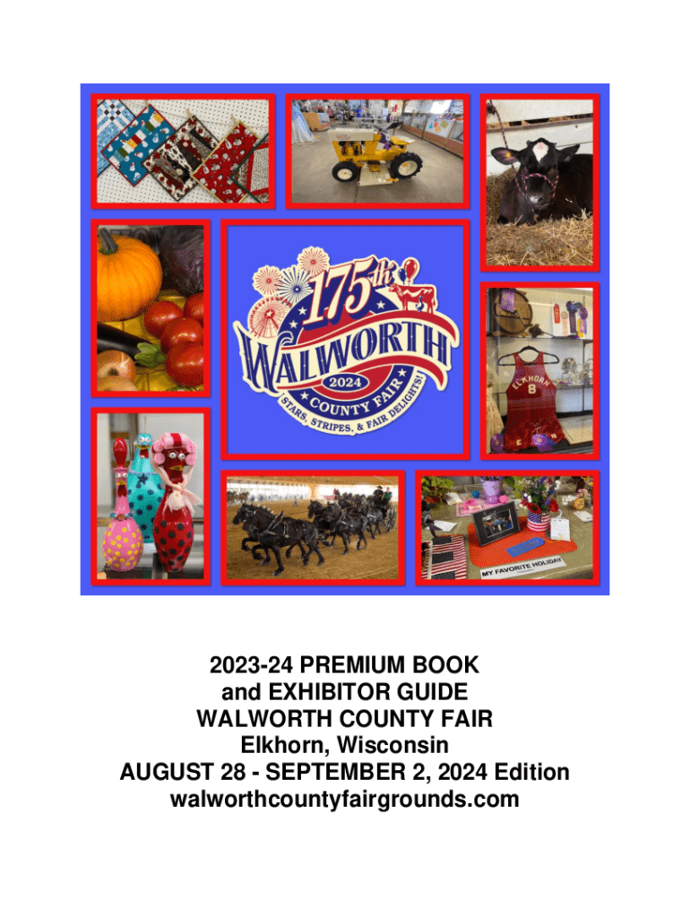 Fillable Online 175th Walworth County Fair-Stars, Stripes, and Fair ...
