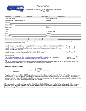 Fillable Online GH 23 Registration Form Fax Email Print - pdfFiller