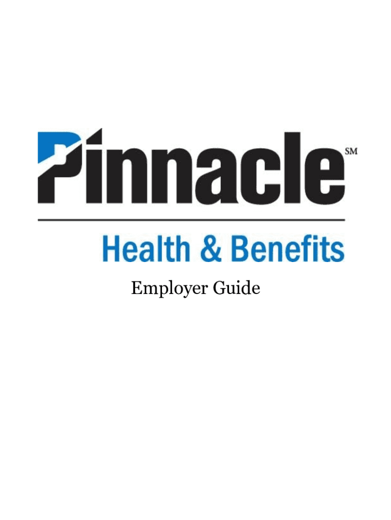 Fillable Online Pinnacle Health and Benefits Employer Guide Fax Email ...