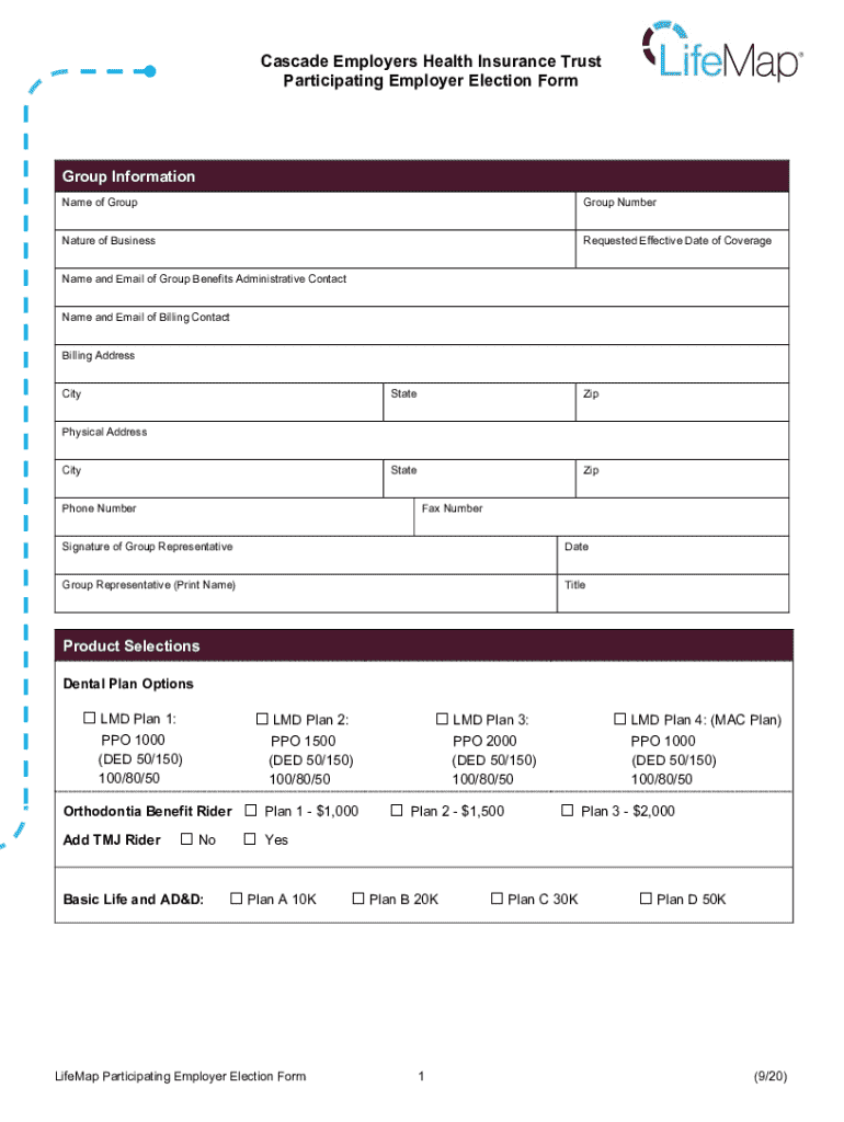 Fillable Online Office of Group Benefits Plan-Recognized Qualified Life ...