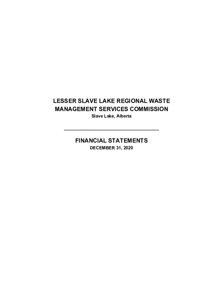 Fillable Online lesser slave lake regional waste management services ...