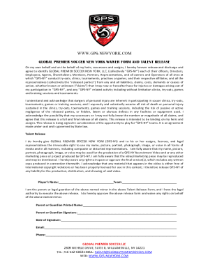 Fillable Online GPS-NY WAIVER FORM .docx Fax Email Print - pdfFiller
