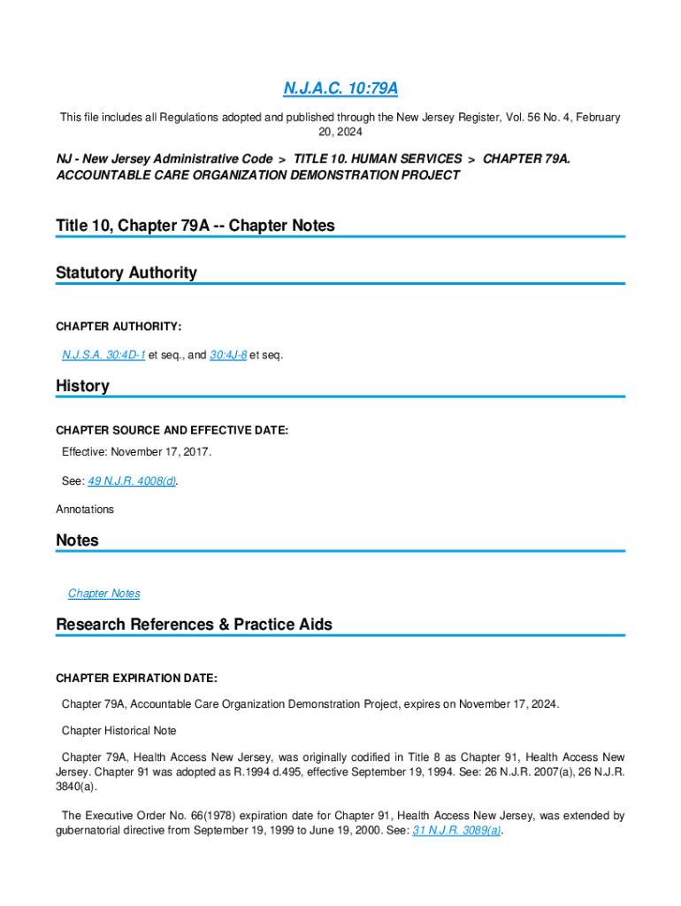 Fillable Online New Jersey Administrative Code, Title , Section - N.J.A ...