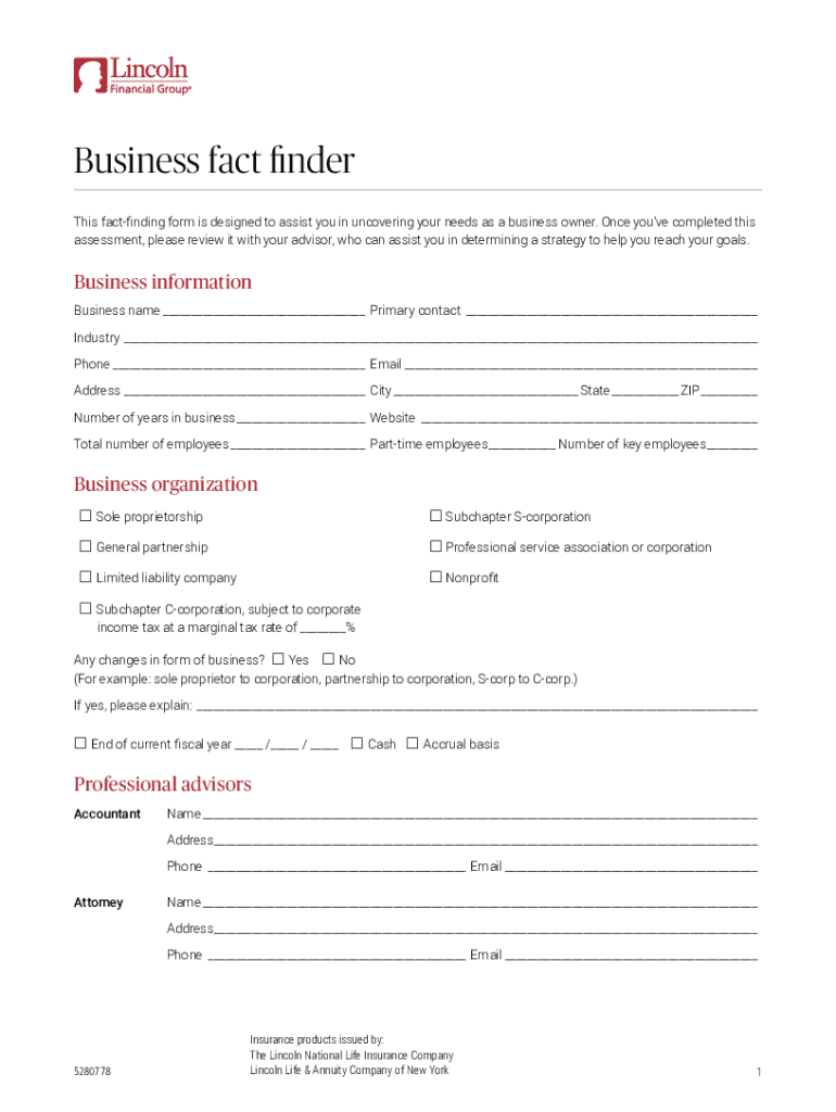 Fillable Online Fact finding sheet.doc - Private & Confidential FACT ...