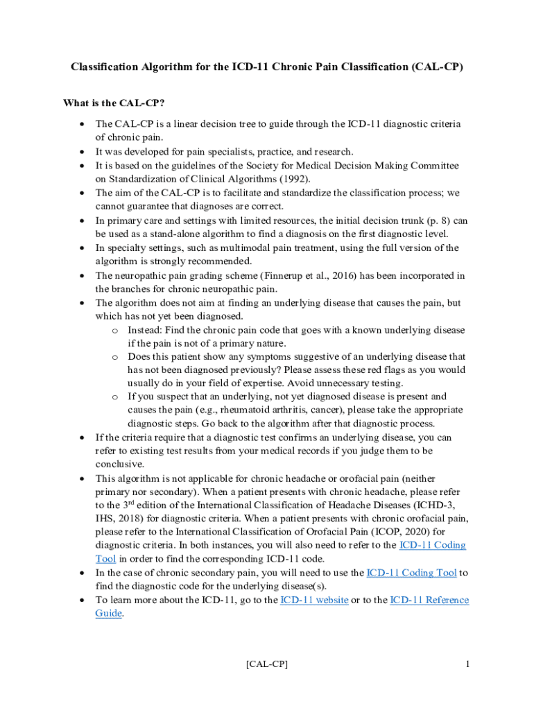 Fillable Online University of Dundee Classification algorithm for the ...
