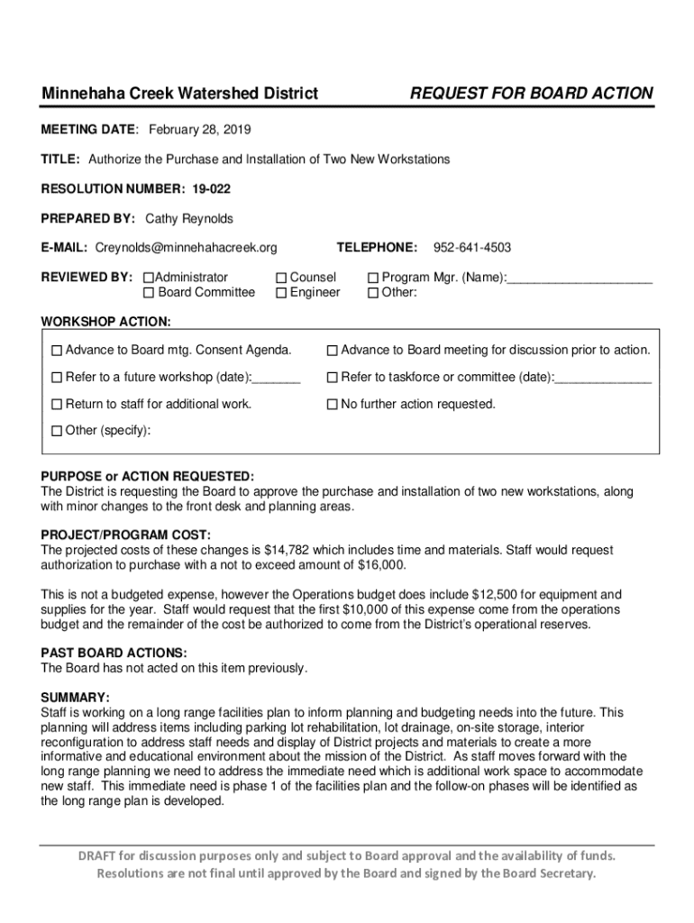 Fillable Online TITLE: Authorize the Purchase and Installation of Two ...