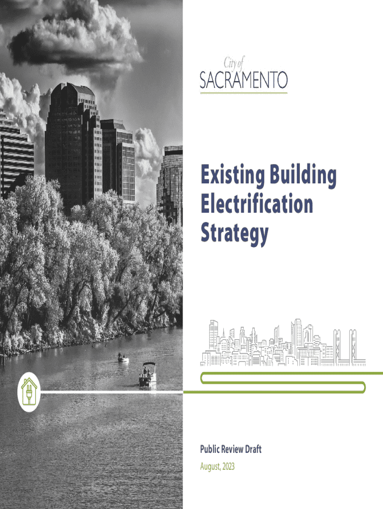 Fillable Online City of Sacramento Existing Building Electrification Strategy. Existing Building ...