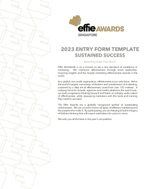 Fillable Online 2023 ENTRY FORM TEMPLATE Fax Email Print - pdfFiller