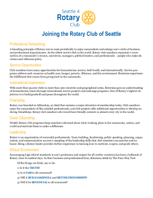 Fillable Online Top 10 Reasons To Join Seattle Rotary Fax Email Print ...
