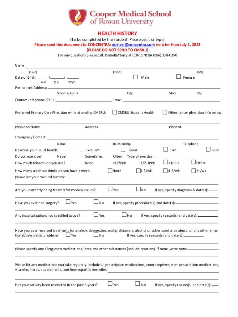 Fillable Online Medical Forms for New Students Fax Email Print - pdfFiller