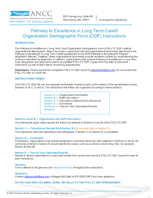 Fillable Online Pathway to Excellence Program Organization Demographic Form ... Fax Email Print ...