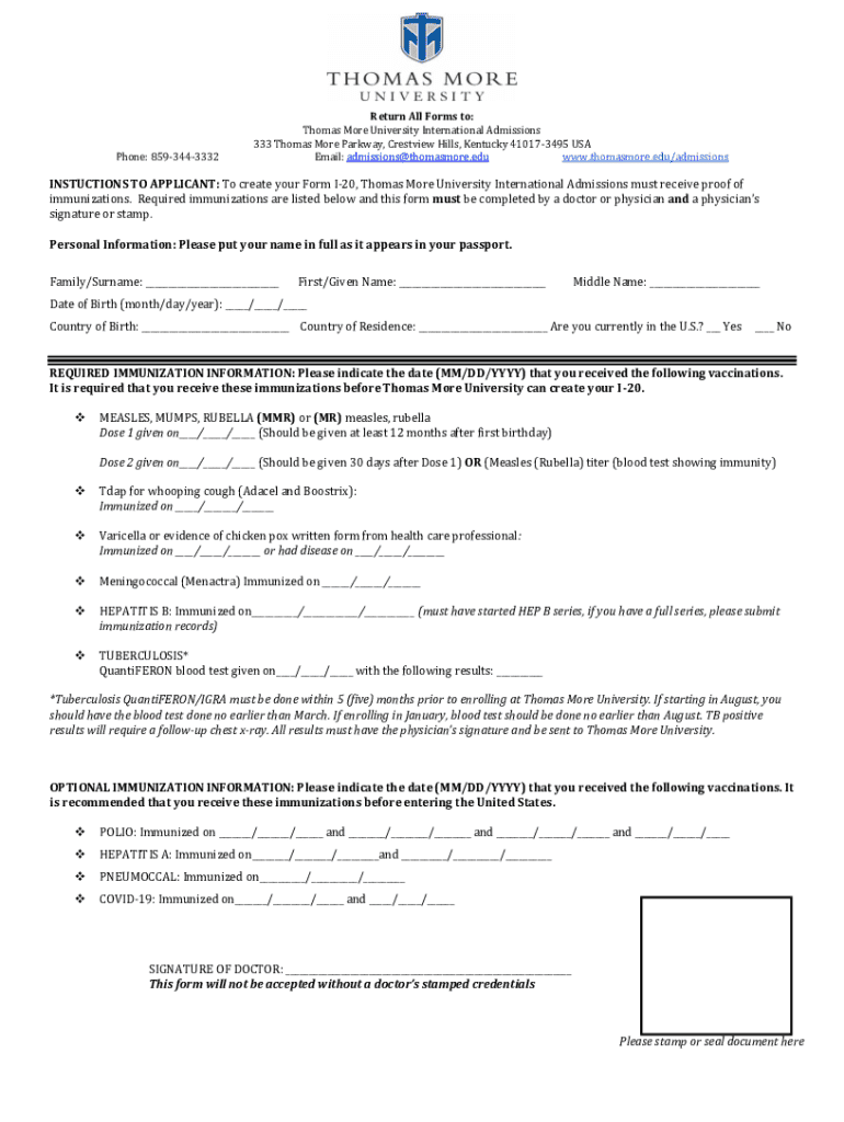 Fillable Online International Students Admissions Process Fax Email ...
