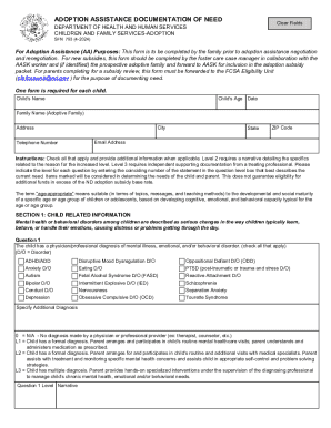 Fillable Online 8.2B TITLE IV-E, Adoption Assistance Program ...