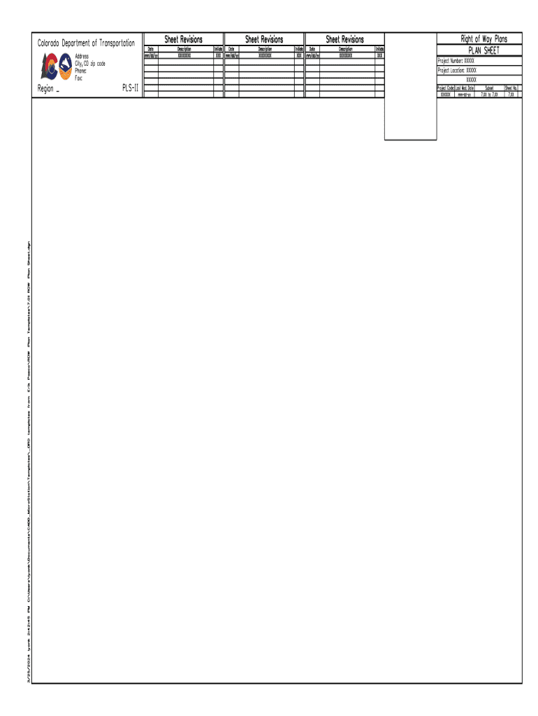 Fillable Online Right of Way Plans Fax Email Print - pdfFiller