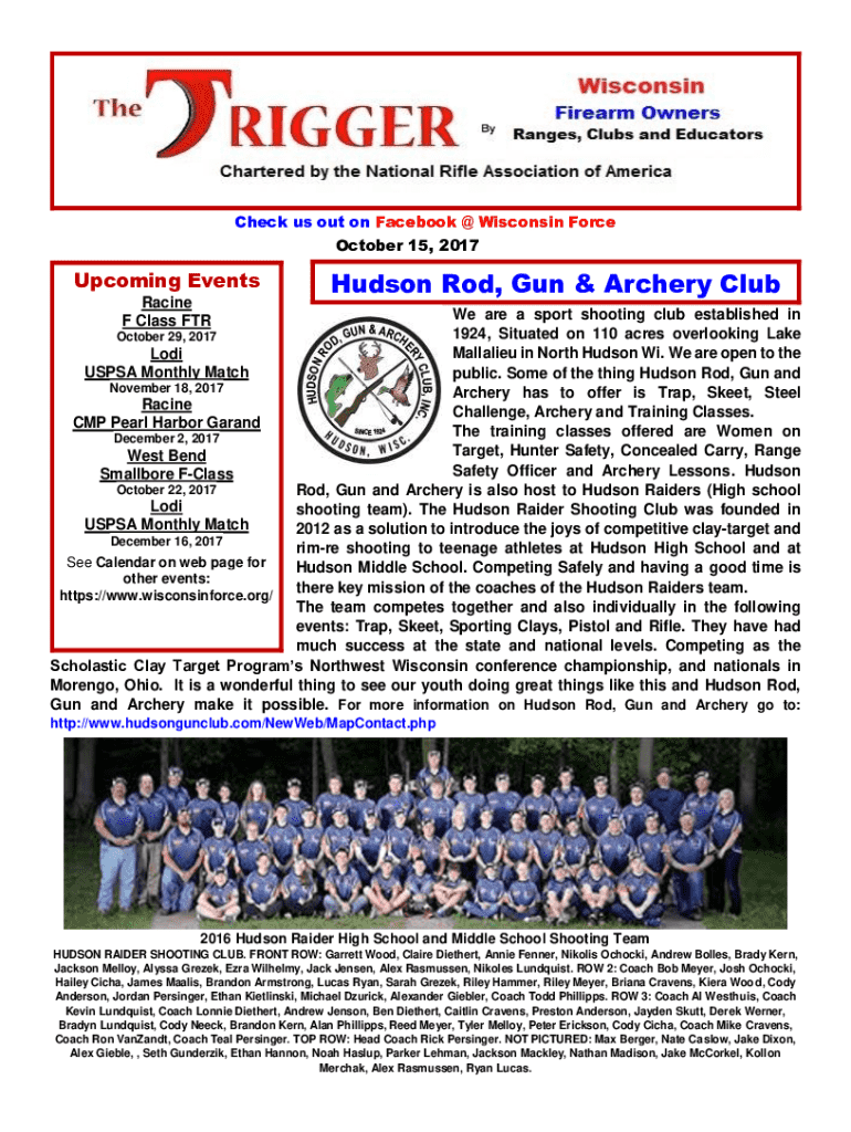 Fillable Online Hudson Rod, Gun & Archery Club Fax Email Print - pdfFiller