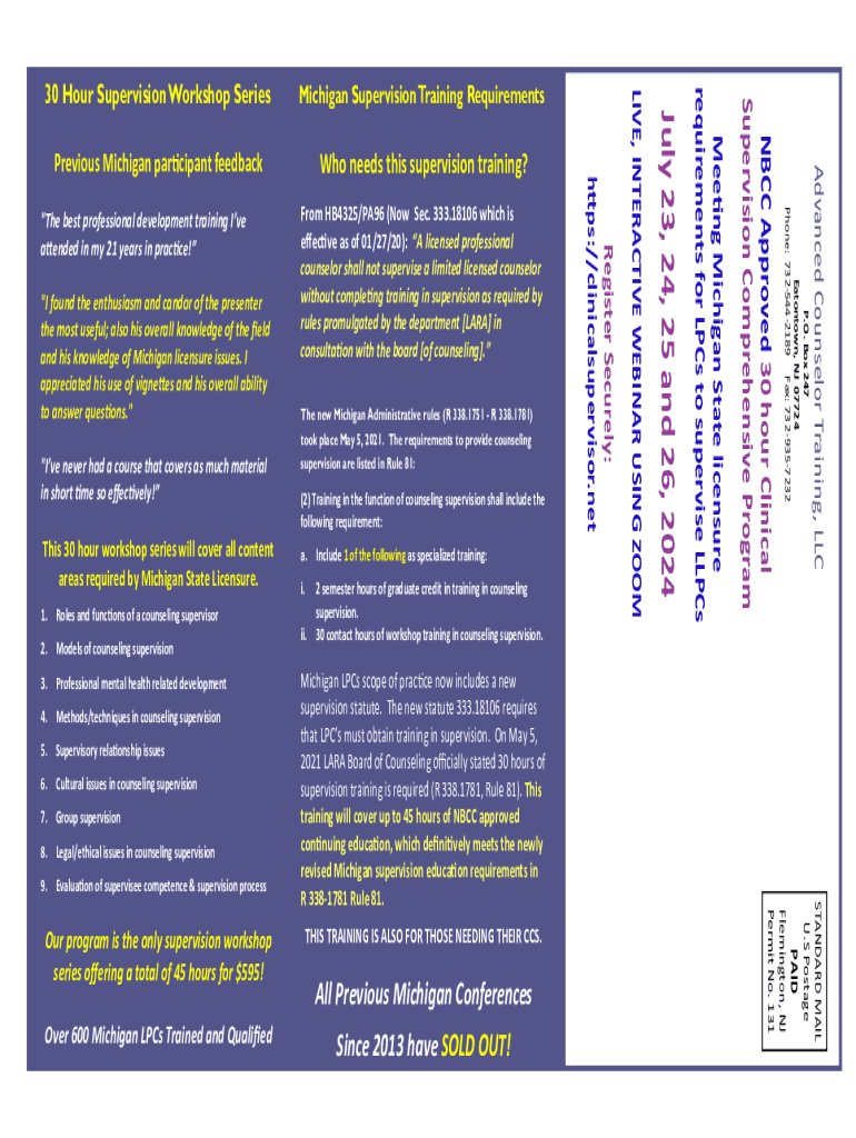 Fillable Online SECTION 2: PROFESSIONAL COUNSELING IDENTITY - ... Fax ...