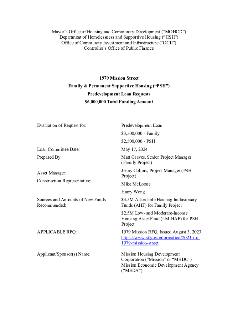 Fillable Online Department of Homelessness and Supportive Housing (HSH ...