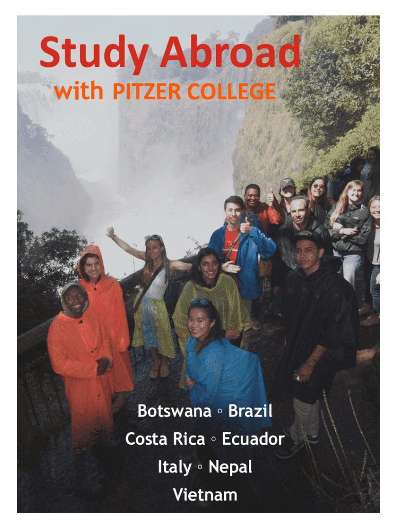 Fillable Online Approved Study Abroad Options for Pitzer Students Fax ...