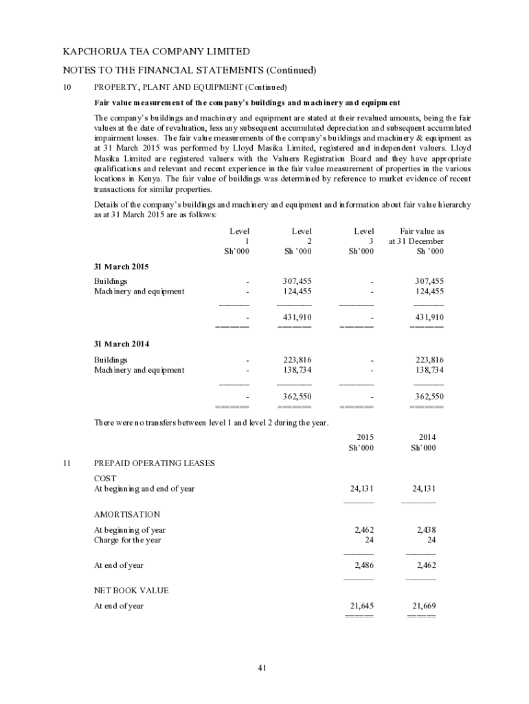 Fillable Online Notes to the consolidated financial statements ...